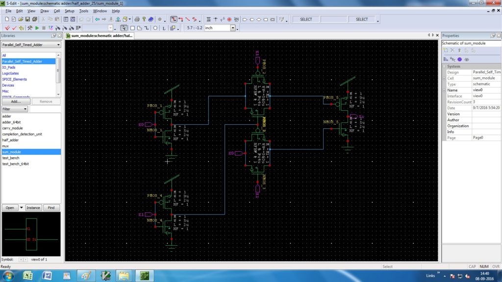 Recursive Approach to the Design of a Parallel Self Timed Adder