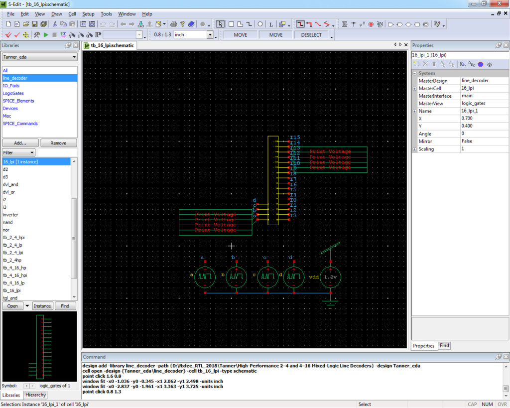 Design of Low Power High Performance 4-16 Mixed-Logic Line Decoders
